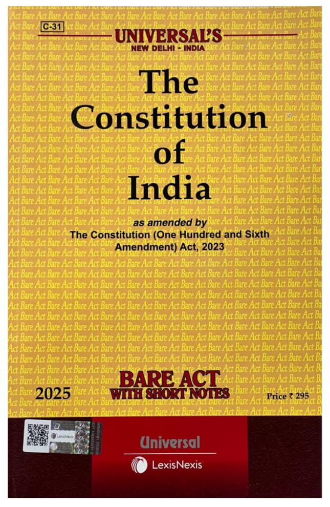 The Constitution Of India Bare Act With Short Notes